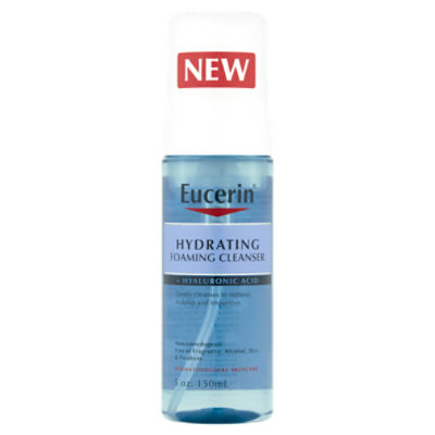 Eucerin Hydrating + Hyaluronic Acid Foaming Cleanser, 5 oz