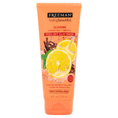 Freeman Feeling Beautiful Clearing Sweet Tea + Lemon Peel-Off Clay Mask ...