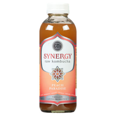 SYNERGY Peach Paradise Kombucha, Organic, 16oz