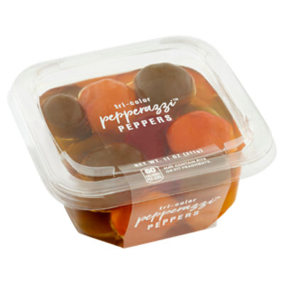 Delallo Pepperazzi Tri-Color Peppers, 11 oz