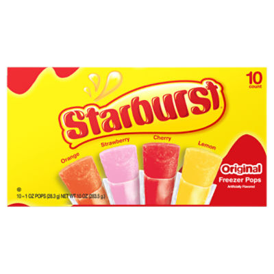 Starburst Original Freezer Pops, 1 oz, 10 count - The Fresh Grocer