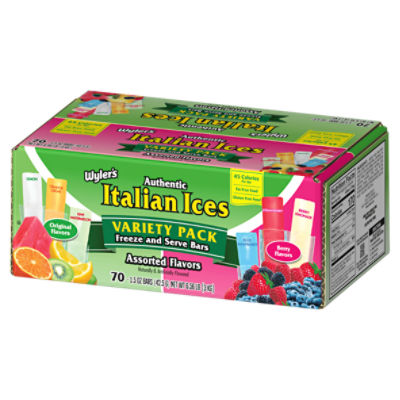 Wyler's Authentic Italian Ices 70ct 1.5oz Assorted Flavors - ShopRite