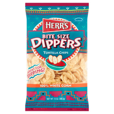 Herr's Bite Size Dippers Tortilla Chips, 12 oz - The Fresh Grocer