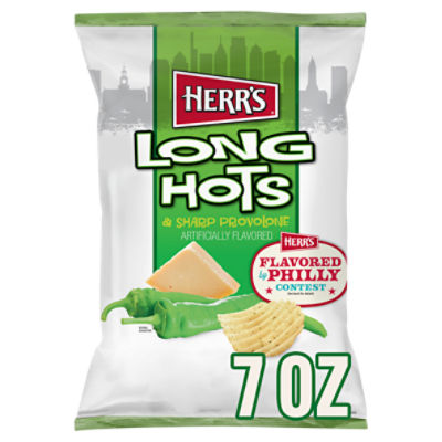 Herr's Long Hots & Sharp Provolone Potato Chips, 7 oz - The Fresh Grocer