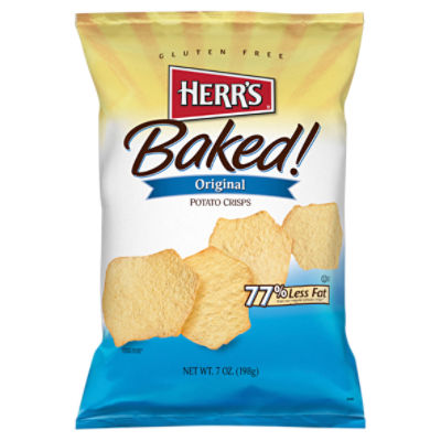 HERR'S Baked! Original Potato Crisps, 7 oz - ShopRite