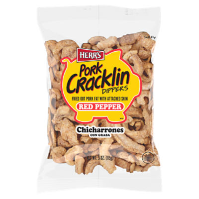 Herr's Red Pepper Pork Cracklin Dippers, 3 oz - The Fresh Grocer