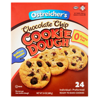 Ostreicher's Chocolate Chip Cookie Dough, 24 count, 24 oz - Fairway