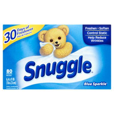 Snuggle Blue Sparkle Fabric Conditioner Sheets, 80 count - Fairway