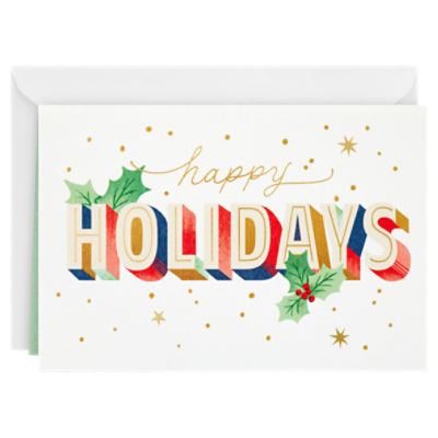 Hallmark Christmas Card (Happy Holidays)