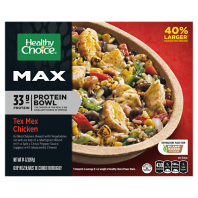 Healthy Choice Max Bowl Tex Mex Chicken Frozen Meal, 14 oz. - ShopRite