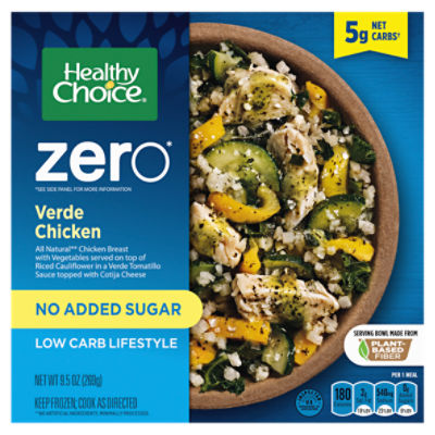 Healthy Choice Zero Verde Chicken Bowl, Low Carb Lifestyle, Single ...