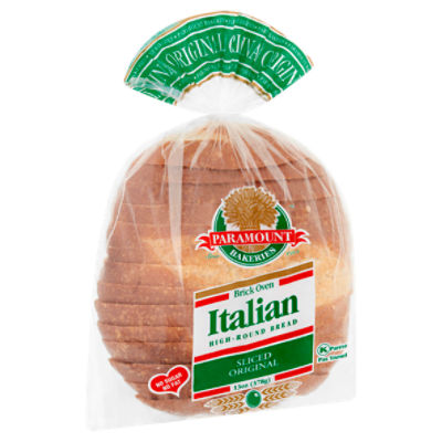Paramount Bakeries Original Sliced Brick Oven Italian, High-Round Bread