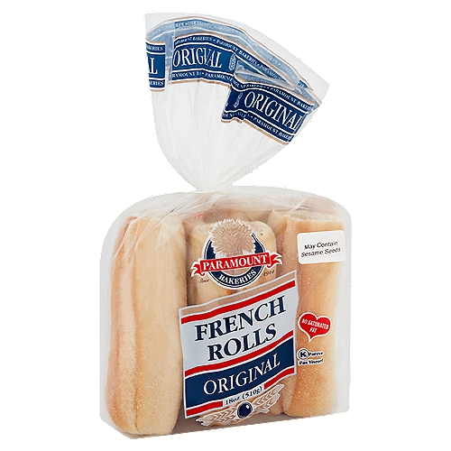 Paramount Bakeries Original French Rolls, 18 oz Paramount Bakeries Original French Rolls, 18 oz