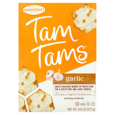 Manischewitz Tam Tams Garlic Snack Crackers, 9.6 oz - ShopRite
