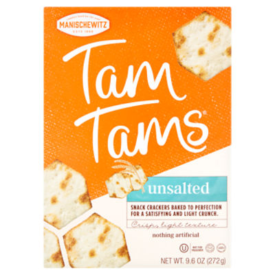 Manischewitz Tam Tams Unsalted Snack Crackers, 9.6 oz - ShopRite
