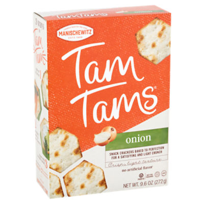 Manischewitz Tam Tams Onion Snack Crackers, 9.6 oz