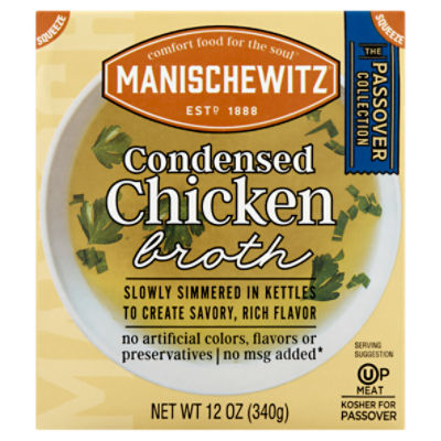 Manischewitz Condensed Chicken Broth, 12 oz - Fairway