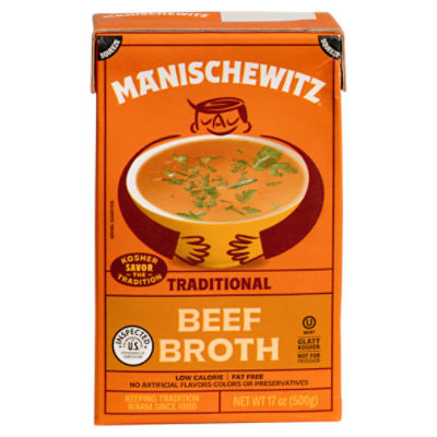 Manischewitz Beef Broth, 17 oz - ShopRite