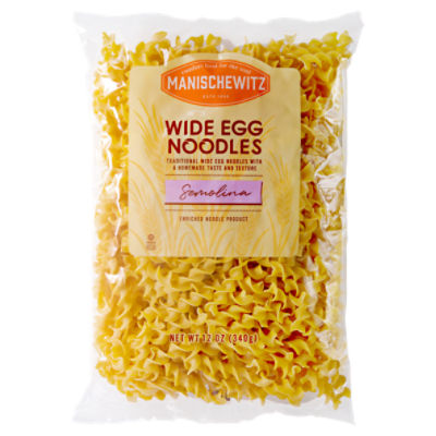Manischewitz Semolina Wide Egg Noodles, 12 oz - ShopRite
