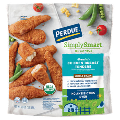 PERDUE SIMPLY SMART ORGANICS Whole Grain, Chicken Breast Tenders