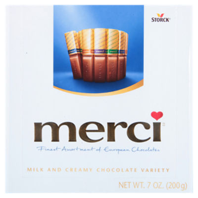 Storck Merci Milk and Creamy Chocolate Variety, 16 count, 7 oz - ShopRite