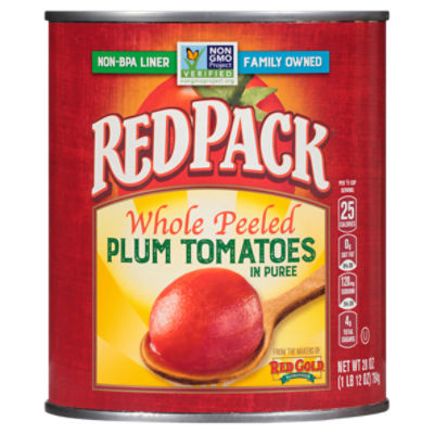 Red Gold RedPack Whole Peeled Plum Tomatoes in Puree, 28 oz - The Fresh ...