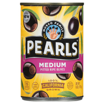Musco Family Olive Co. Pearls Medium Pitted Ripe Olives, 6 oz - ShopRite