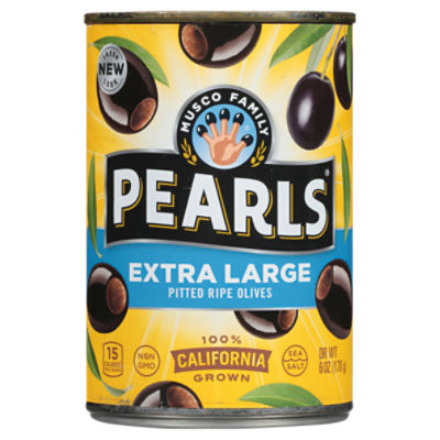 Musco Family Olive Co. Pearls Extra Large Pitted Ripe Olives, 6 oz ...