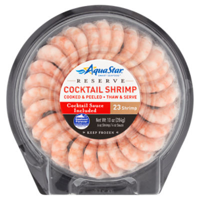 Aqua Star Reserve Cooked & Peeled Cocktail Shrimp, 23 count, 10 oz ...