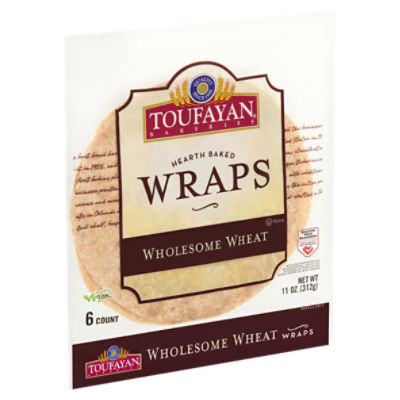 Toufayan Bakeries Hearth Baked Wholesome Wheat, Wraps