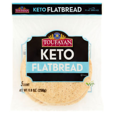 Toufayan Bakeries Keto Flat Bread, 5 count, 8.9 oz