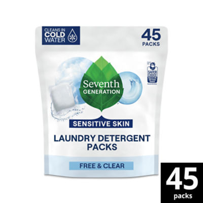 Seventh Generation Laundry Detergent Packs Free & Clear 45 count - ShopRite