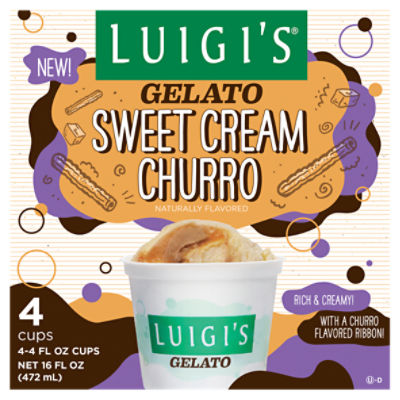 Luigi's Sweet Cream Churro, Gelato