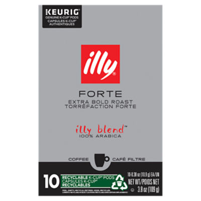 Illy Forte Extra Bold Roast Coffee, K-Cup Pods