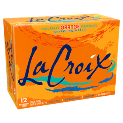 LaCroix Orange Sparkling Water, 12 fl oz, 12 count - The Fresh Grocer