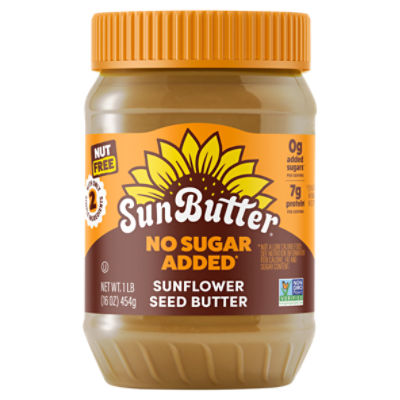 SunButter No Sugar Added Sunflower Butter, 16 oz - Fairway