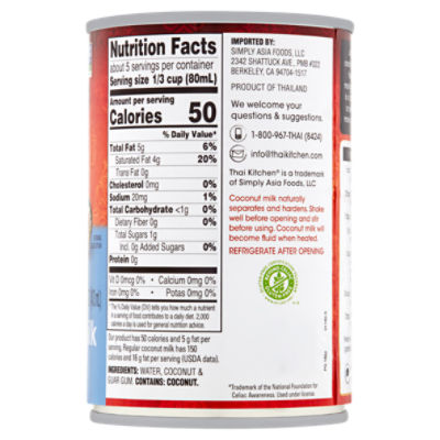 Coconut Milk Nutrition Facts