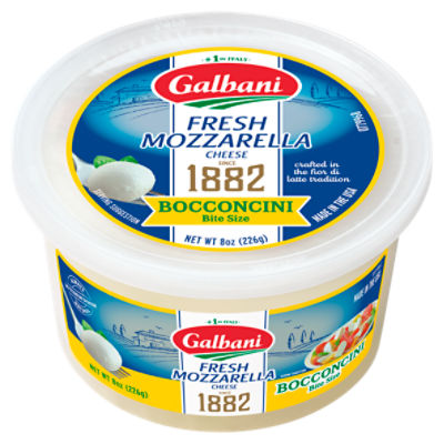 Galbani Bocconcini Bite Size Fresh Mozzarella Cheese, 8 oz - ShopRite