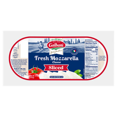 Galbani Fresh Mozzarella 16oz Sliced Log - The Fresh Grocer