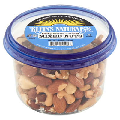 Klein's Naturals Freshly Roasted Unsalted Mixed Nuts, 10 oz - ShopRite
