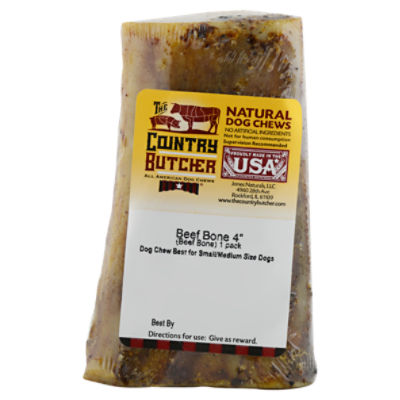 The Country Butcher Beef Bone 4'' Natural Dog Chews, 5.5 oz - ShopRite