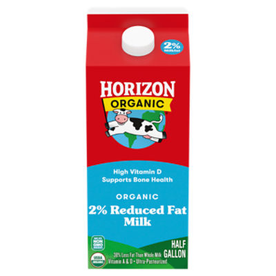 Horizon Organic High Vitamin D 2 Percent Milk, Reduced Fat Milk, 64 FL ...