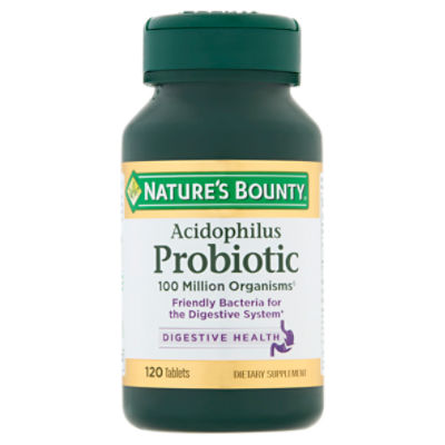 Nature's Bounty Acidophilus Probiotic Tablets, 120 count - ShopRite