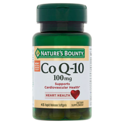 Nature's Bounty Co Q-10 Rapid Release Softgels, 100 mg, 45 count - ShopRite