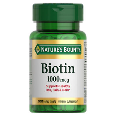 Nature's Bounty Biotin, Supports Metabolism for Energy and Healthy Hair ...