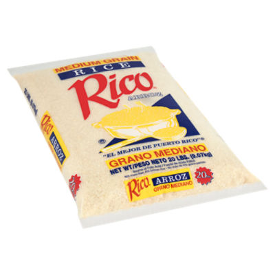 Rico Medium Grain Rice, 20 lbs - The Fresh Grocer