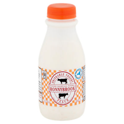 Ronnybrook Peach Drinkable Yogurt, 12 fl oz