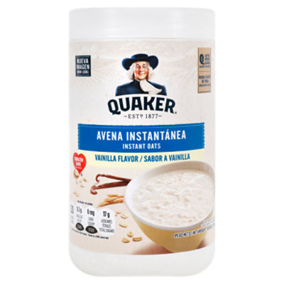 Quaker Vainilla Flavor Instant Oats, 10.93 oz - Price Rite