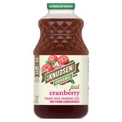 R.W. Knudsen Family Organic Just Cranberry Juice, 32 fl oz