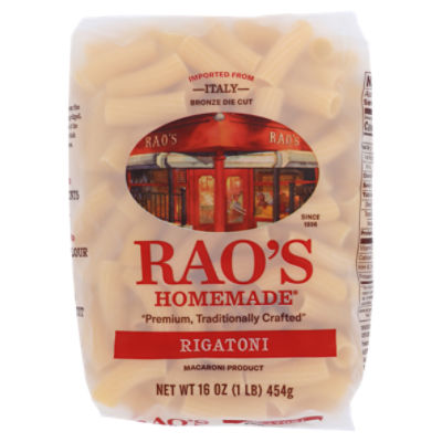 Rao's Rigatoni Pasta, 16 oz - ShopRite